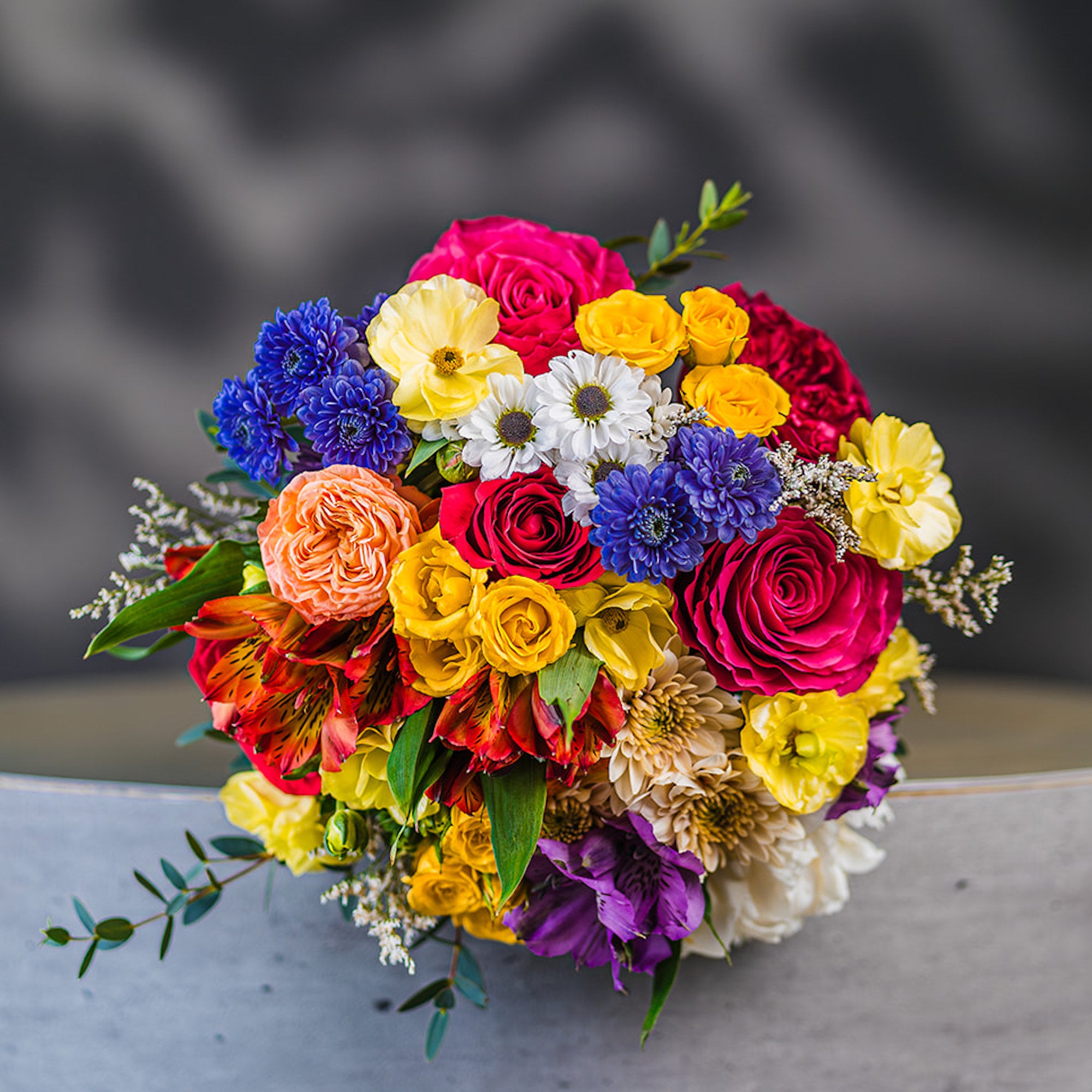 multicoloured bouquet